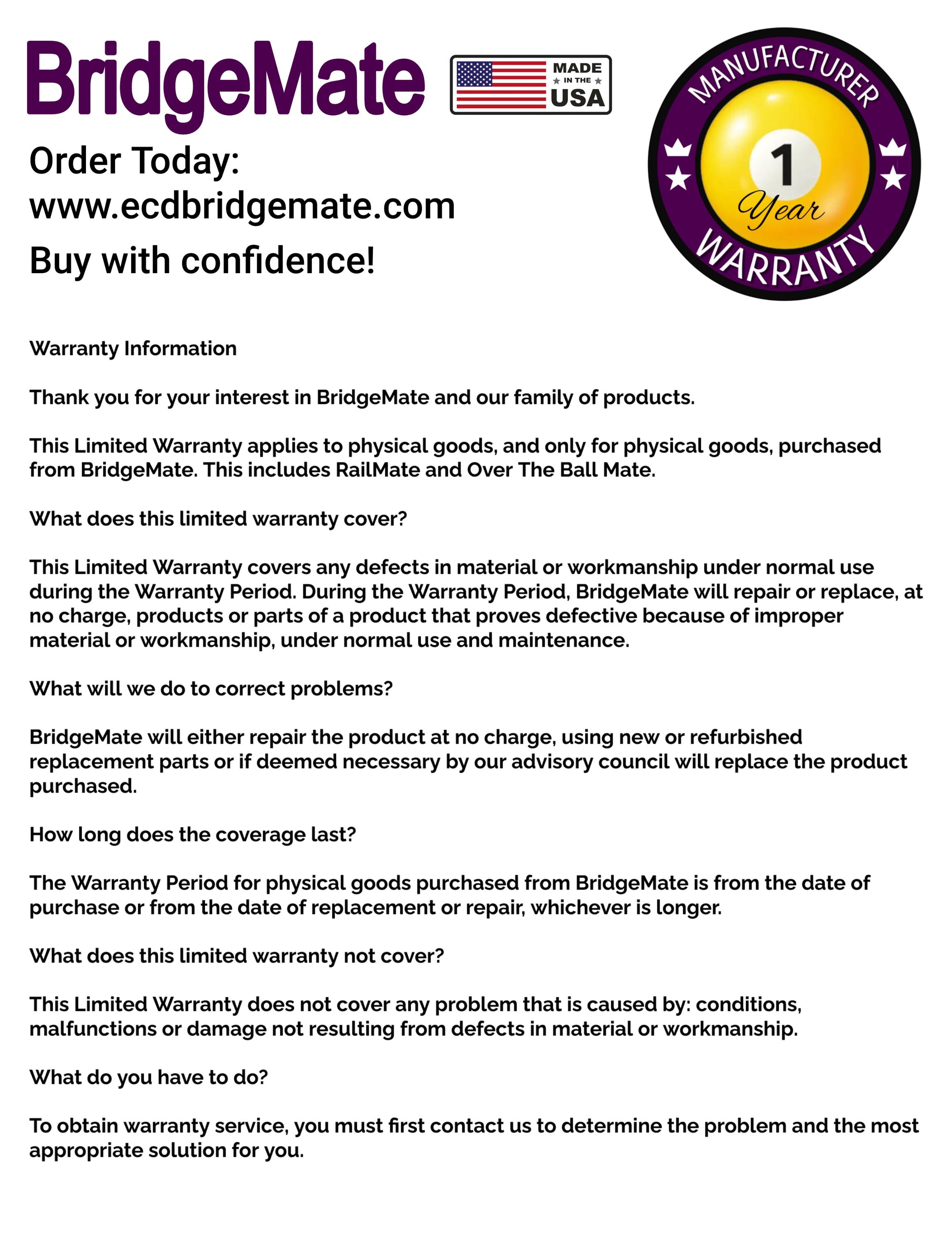 New Bridgemate X2: 2-in-1 Billiards Cue Bridge - Plastic Slip on ...