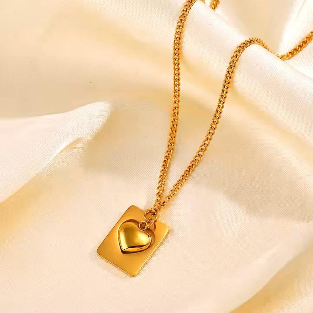 The Delicate Heart Charm Engravable Pendent Necklace – Add Custom Name ...