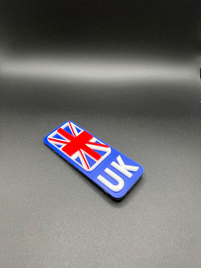 UK Registration Flag Badge at the Beginning of Registration Number ...