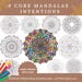 9 Core Mandalas Coloring Pages Set: Hand-drawn Designs With ...