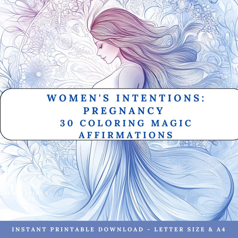 28 Mandala Coloring Pages for Pregnancy Intention + 30 Affirmation ...