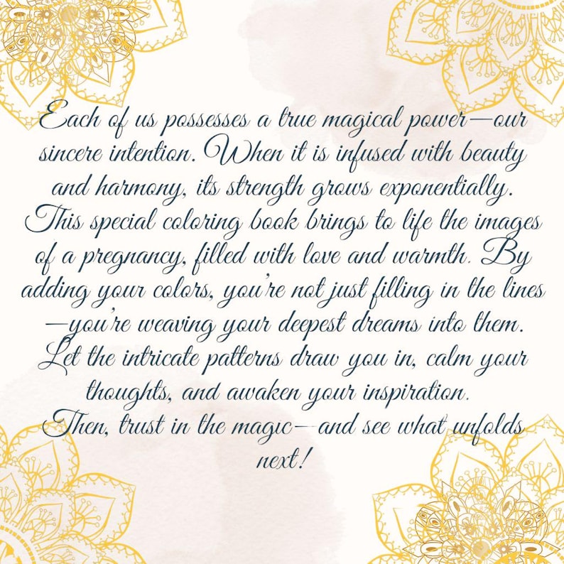 28 Mandala Coloring Pages for Pregnancy Intention + 30 Affirmation ...