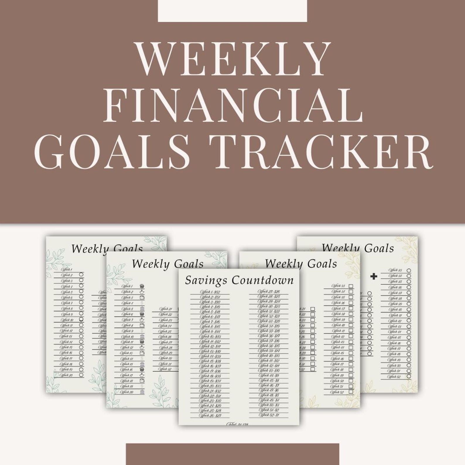 Track Your Savings Goals With This Fun Printable Sheet! - Etsy