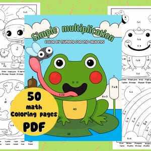 Simple Multiplication Color by Number - Etsy