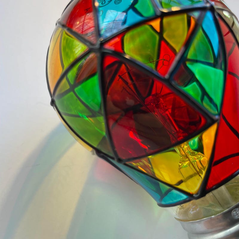 Stained Glass Light Fixture - Etsy