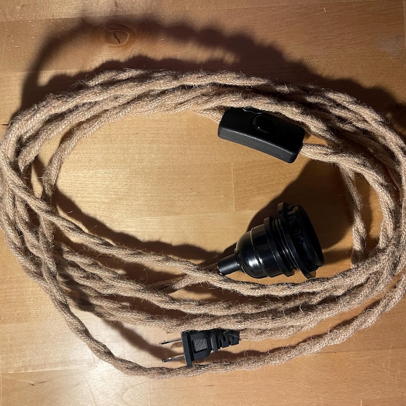 Rope Pendant Light - Etsy