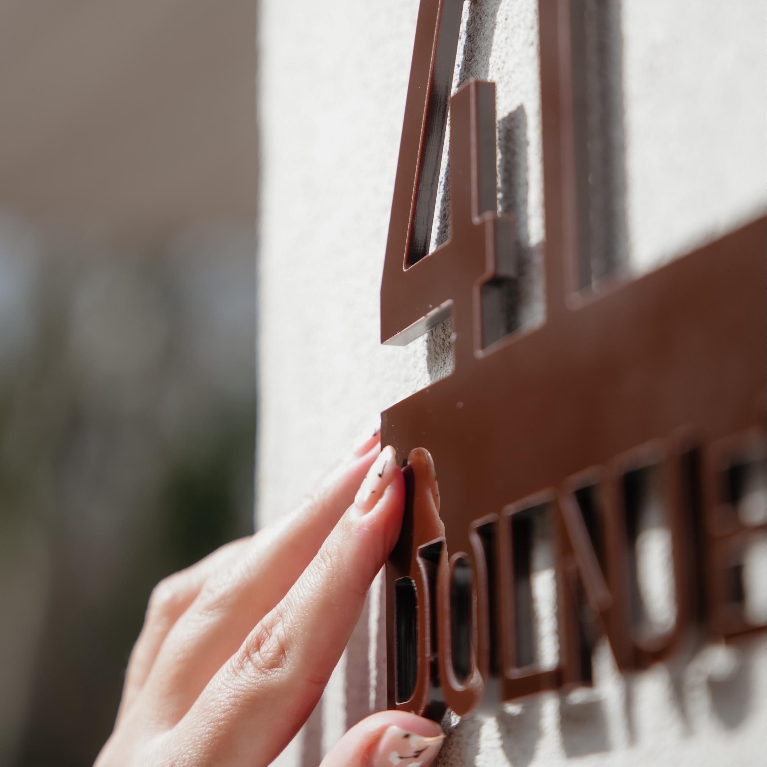 Big House Number Plaque, Front Porch Address, Custom House Number Sign ...