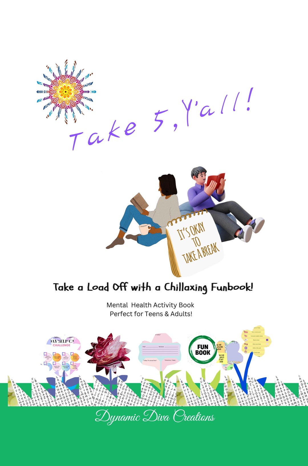 Mental Health Activity Book, Self Care Workbook, De-stress, Fun Book - Etsy