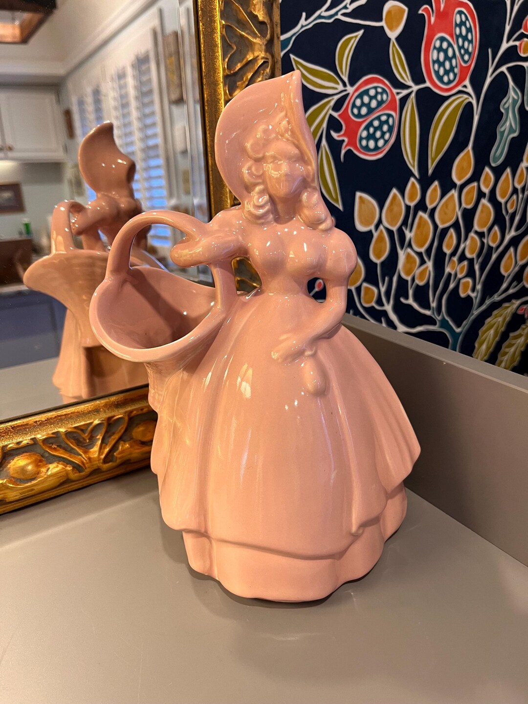 Vintage Pink Ceramic Southern Belle Planter - Haeger Planter - Etsy