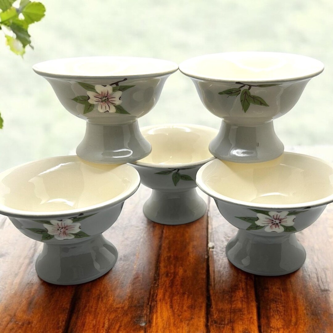 Vintage Weil Ware Brentwood Bowls, Set of 5, Dogwood Design - Etsy