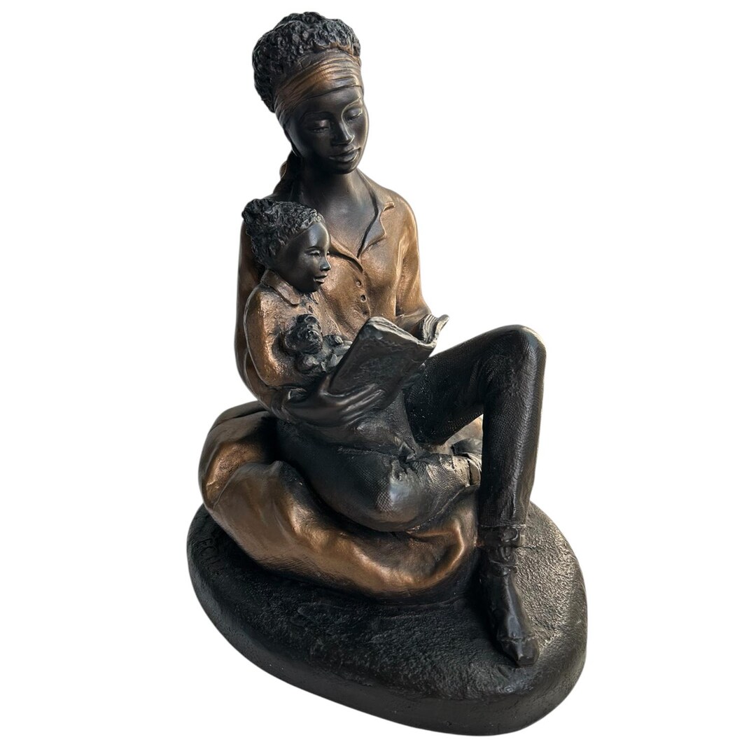 Signed Austin Sculpture "together" by Alice Heath Riordan Under Pseudo ...