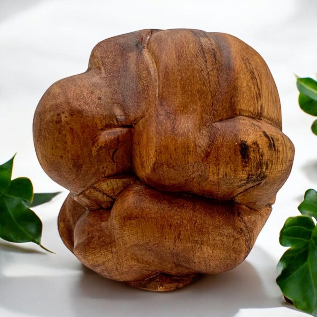 Vintage Hand Carved Wood Weeping Buddha Yogi Meditation Statue 6" - Etsy