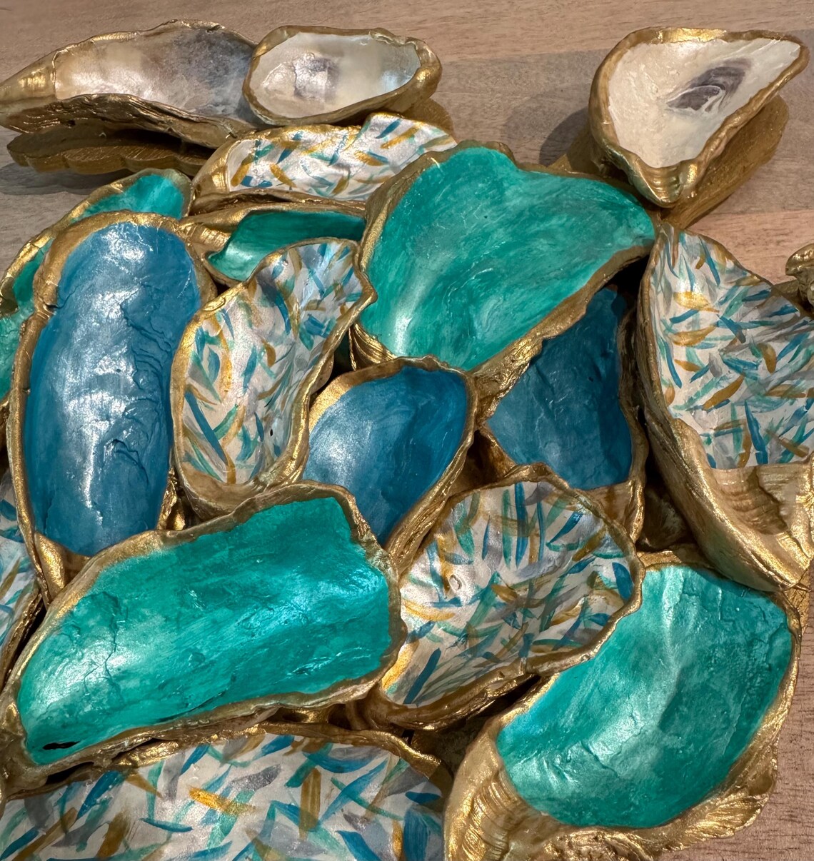 Mixed Pattern Oyster Shell Turtle - Etsy