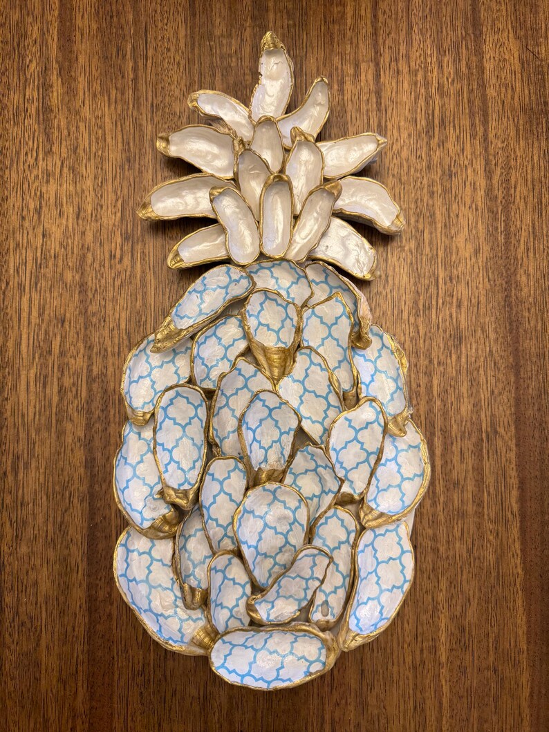 Mixed Pattern Oyster Shell Pineapple - Etsy