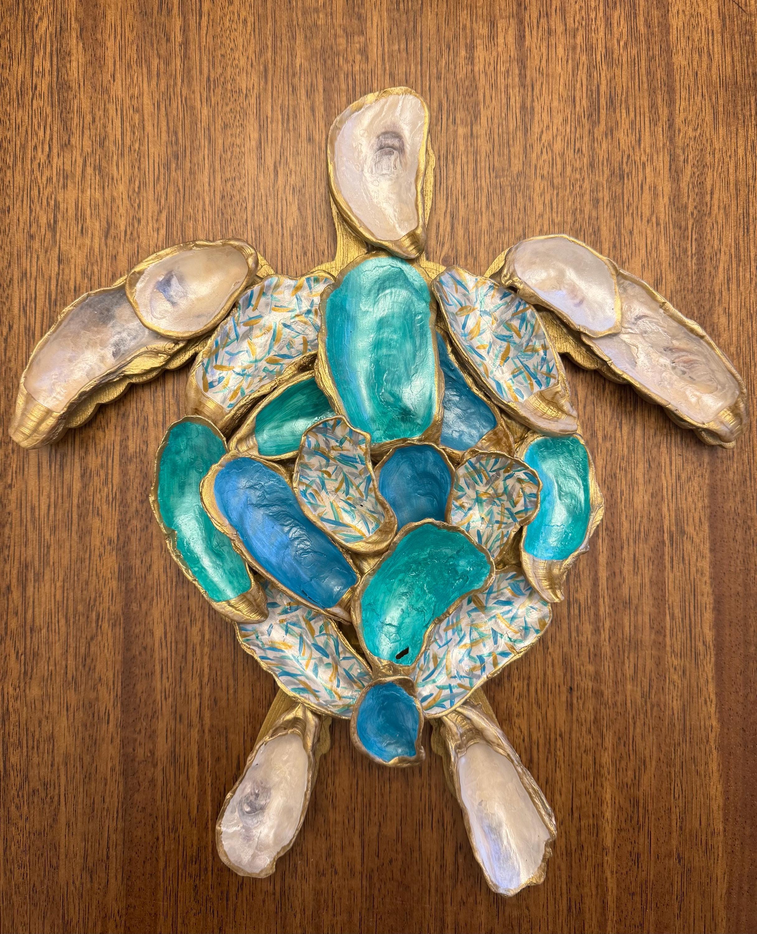 Mixed Pattern Oyster Shell Turtle - Etsy