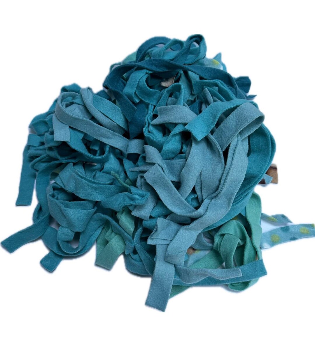Guinea Pig Gallon Bag of Fleece Dig Box Strips, Mixed Lot Aqua Teal, E1 ...