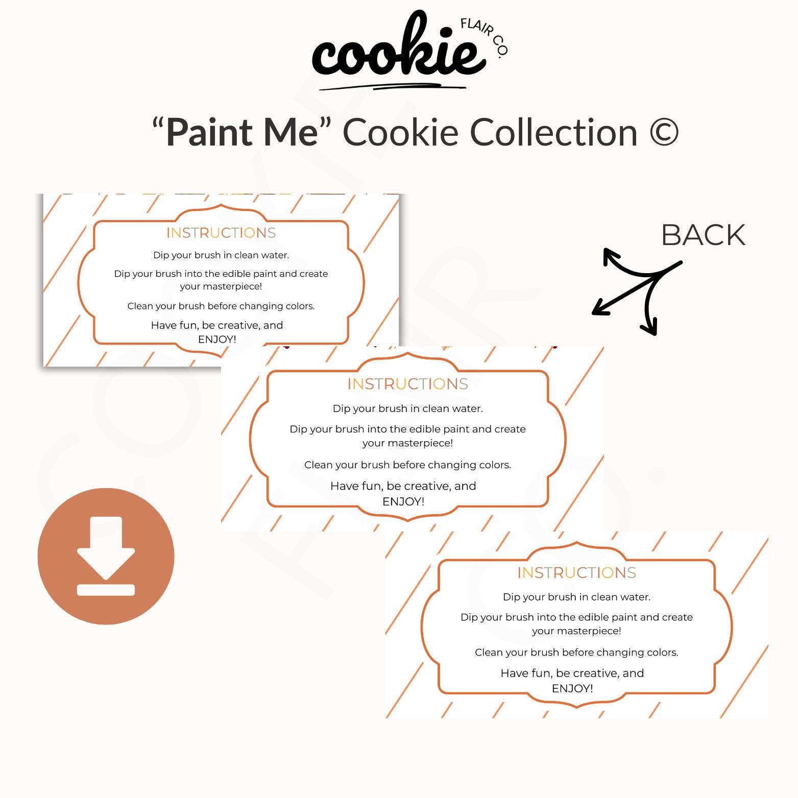 Thanksgiving PYO Cookie Topper Instructions: Printable Label, 3 Designs ...