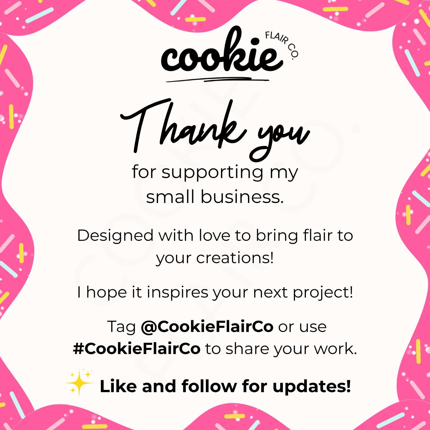 Thanksgiving PYO Cookie Topper Instructions: Printable Label, 3 Designs ...
