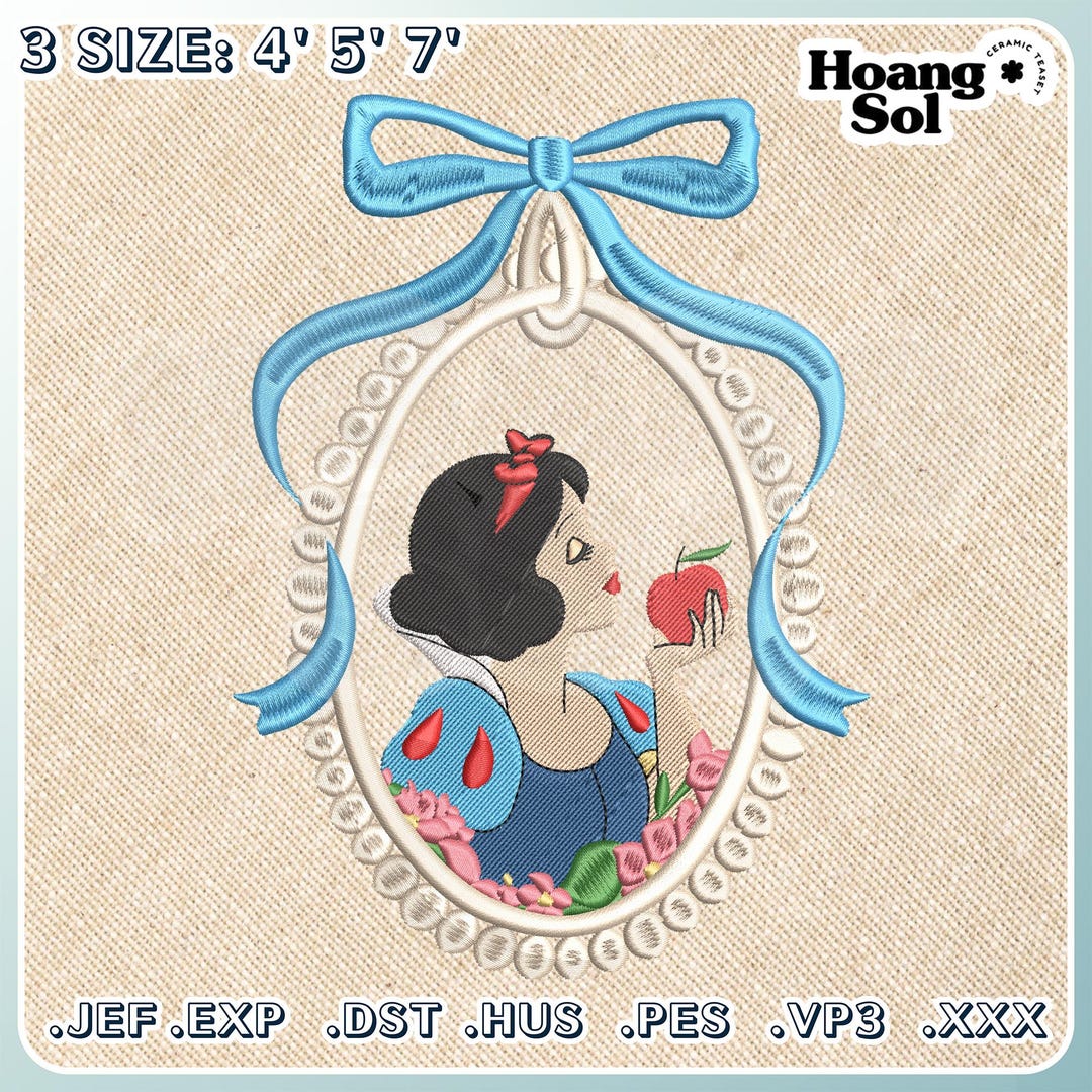 Magic Kingdom Embroidery Design, Vintage Disney Princess Embroidery ...