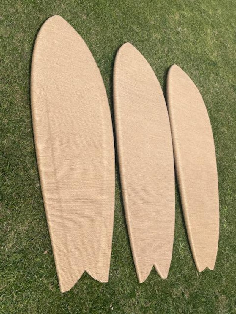 Rope Wrapped Surfboard Art Natural Recycled Reused Home Interior Decor ...