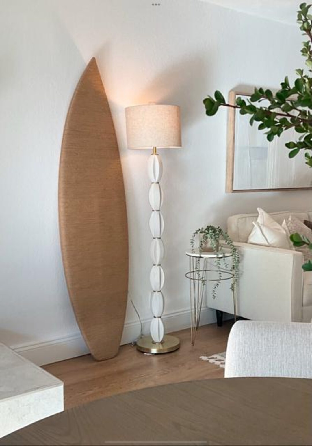 Rope Wrapped Surfboard Art Natural Recycled Reused Home Interior Decor ...
