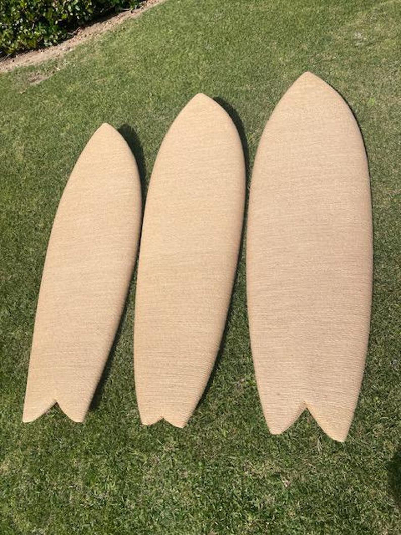 Rope Wrapped Surfboard Art Natural Recycled Reused Home Interior Decor ...