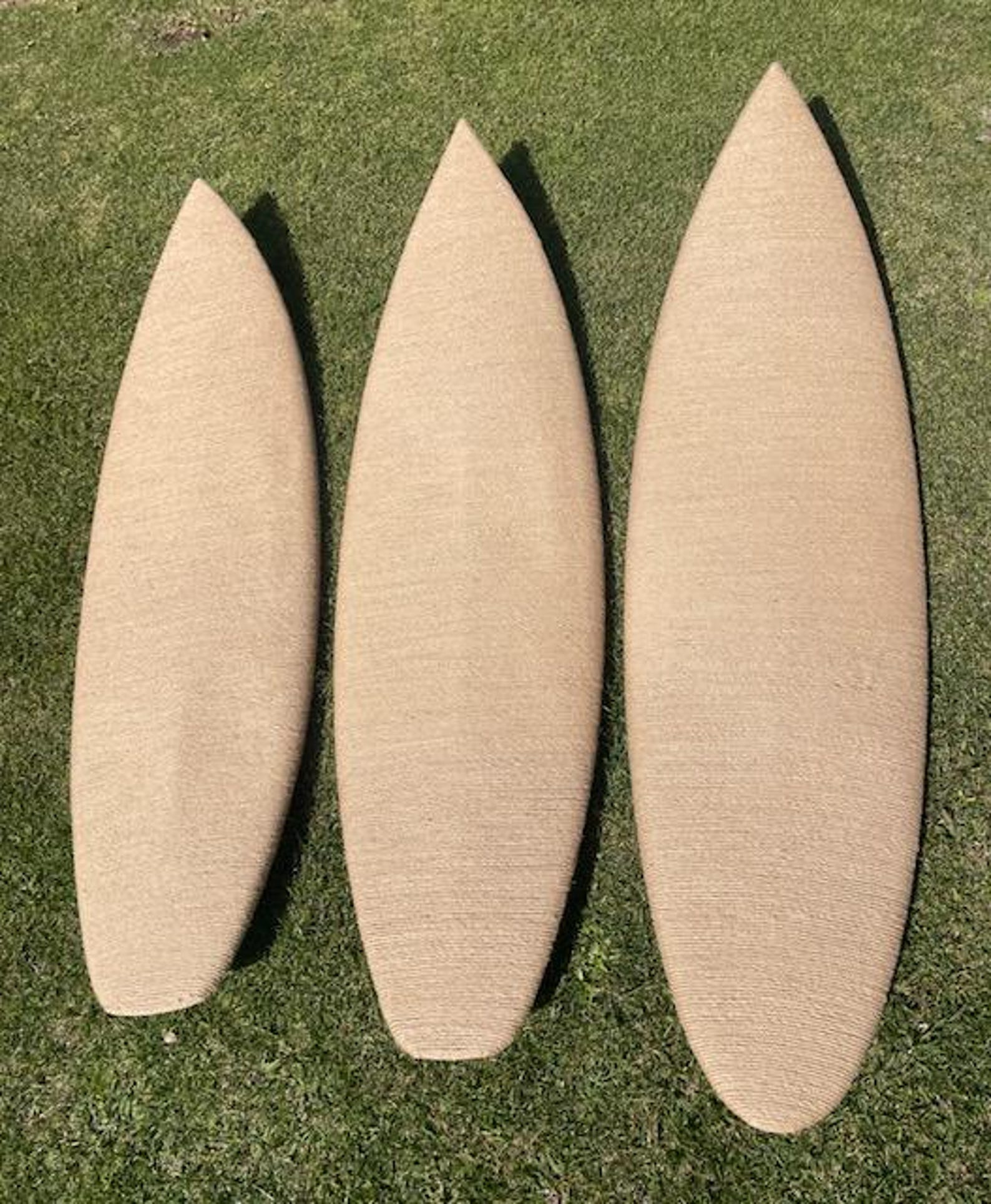 Rope Wrapped Surfboard Art Natural Recycled Reused Home Interior Decor ...