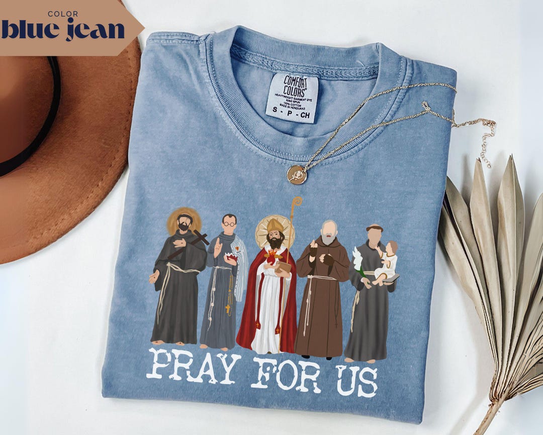 Catholic Saints Comfort Colors Shirt: Confirmation Communion Gift - Etsy