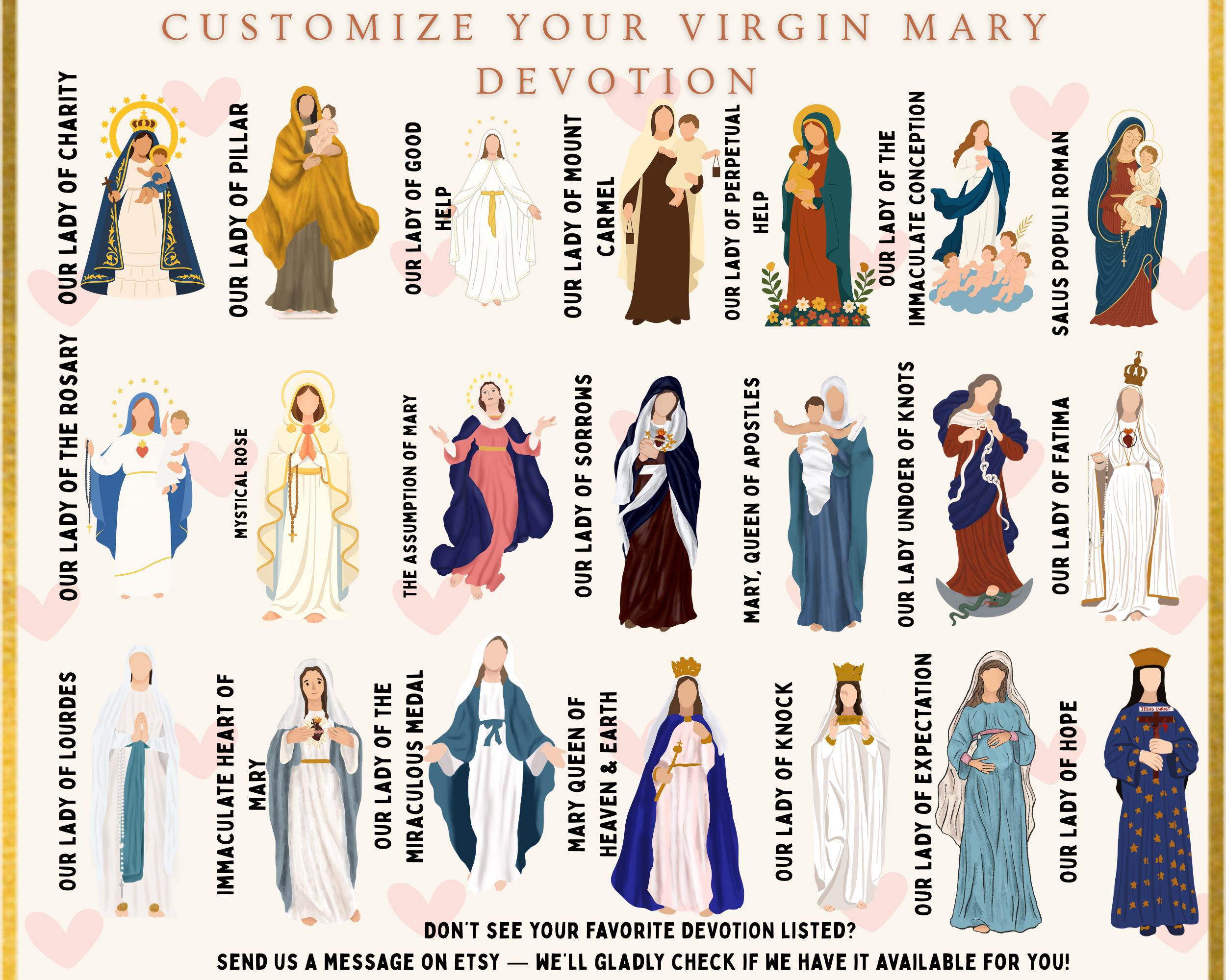 Pray Like a Girl Sticker, Custom Catholic Saint Stickers Set ...