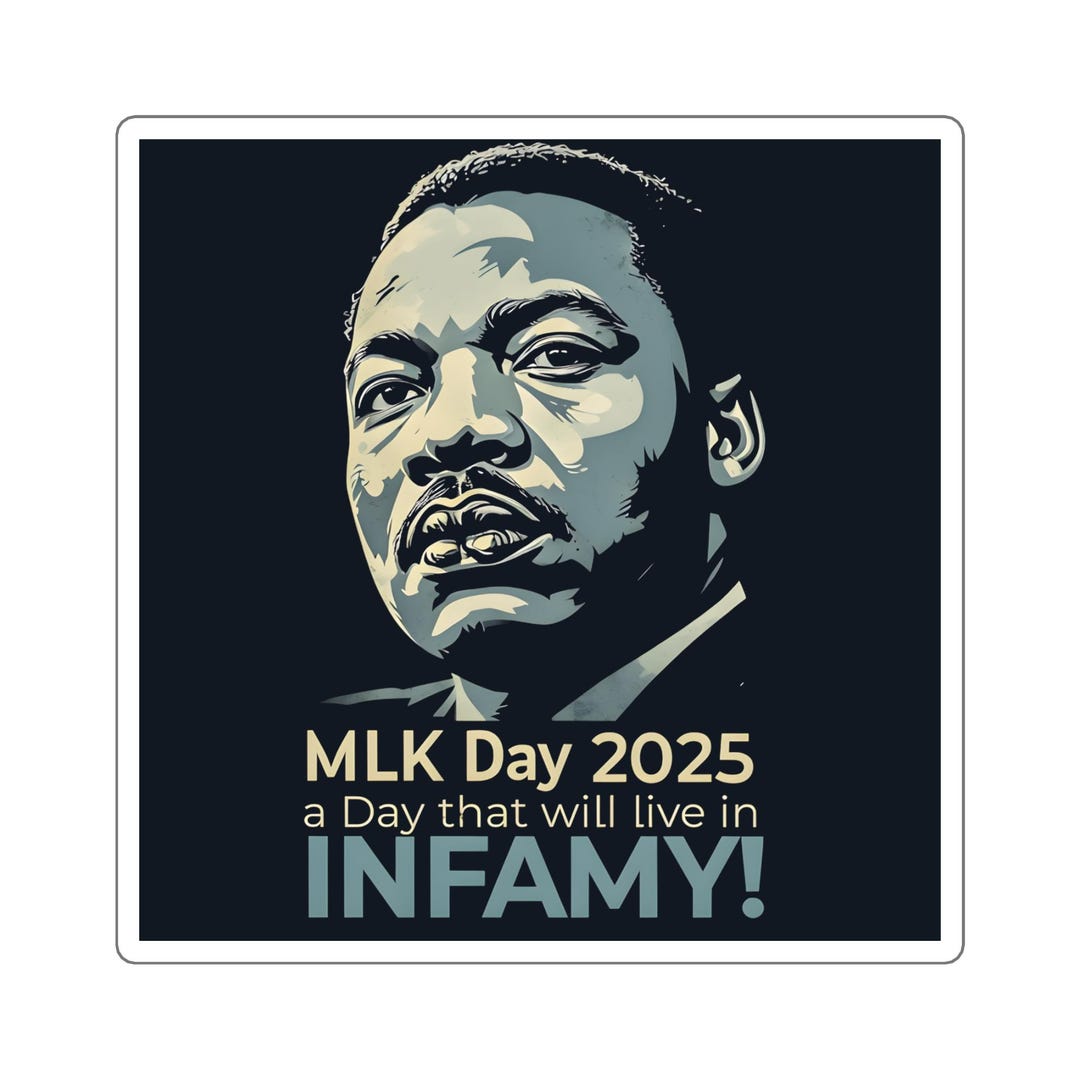 Martin Luther King Jr. Day Square Stickers, Black History Month Decor ...