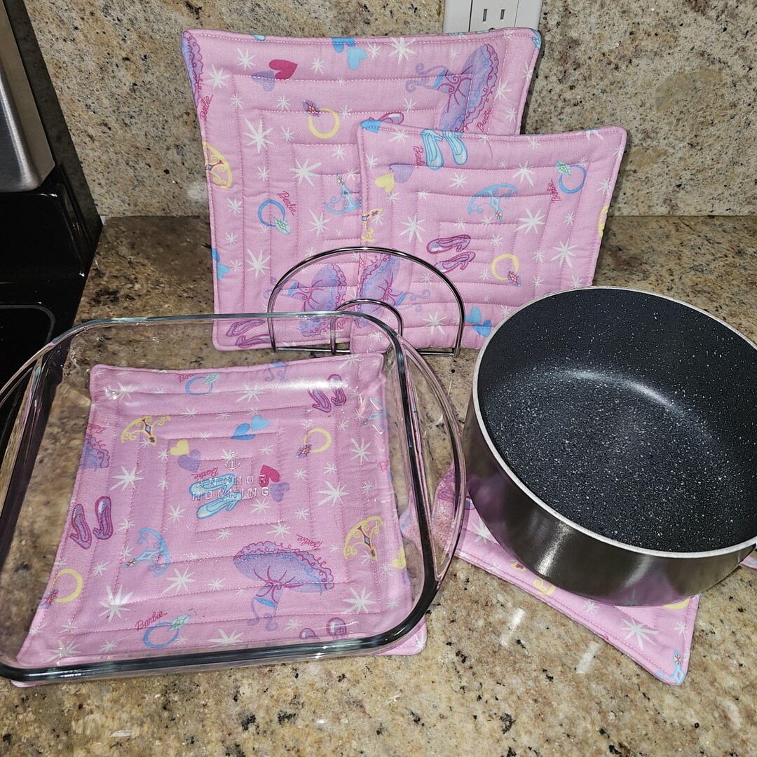 Barbie Pot Holders Set - Etsy