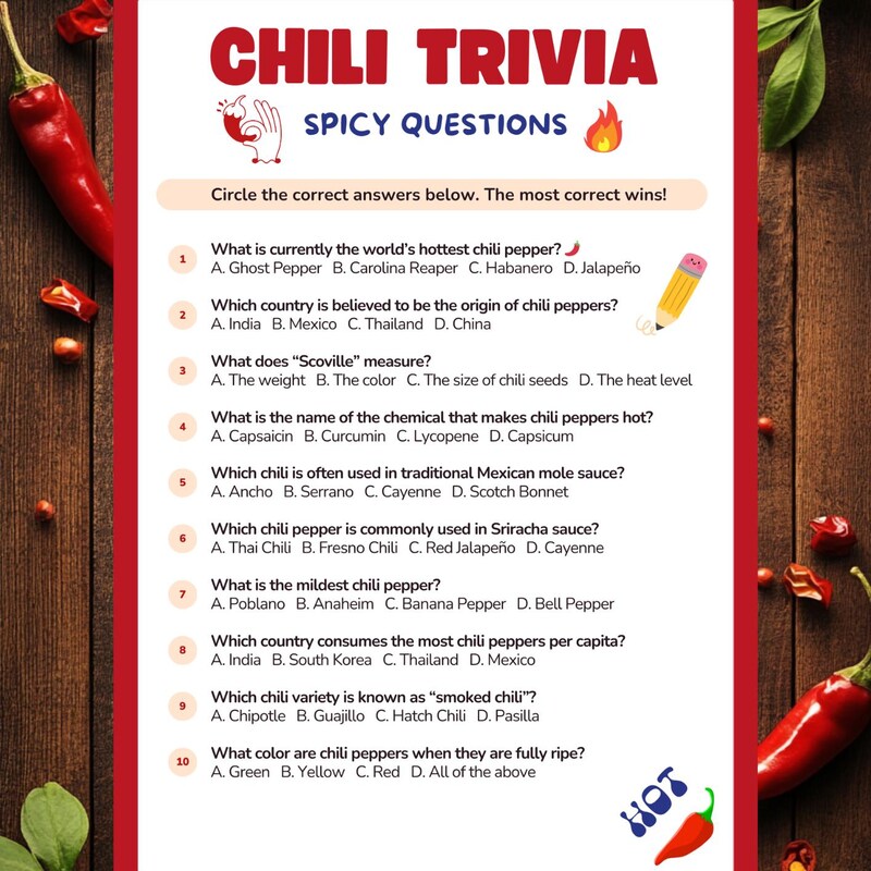 Chili Cookoff - Etsy