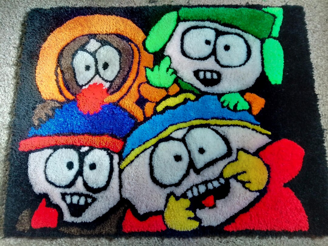 Handmade Cartoon Tufted Rug - Etsy