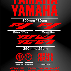 Yamaha R1 Motorcycle Sticker Kit - Trackbike Racebike - Etsy