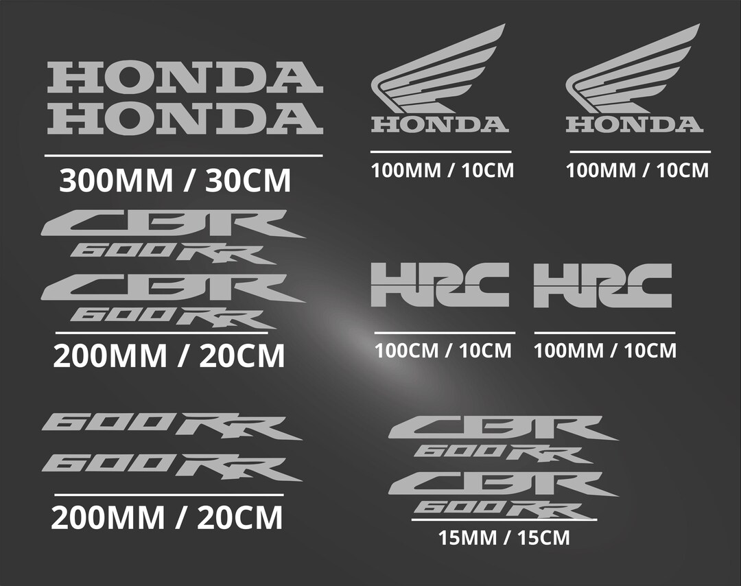Honda CBR 600RR Fireblade Sticker Kit - Trackbike Racebike - Etsy