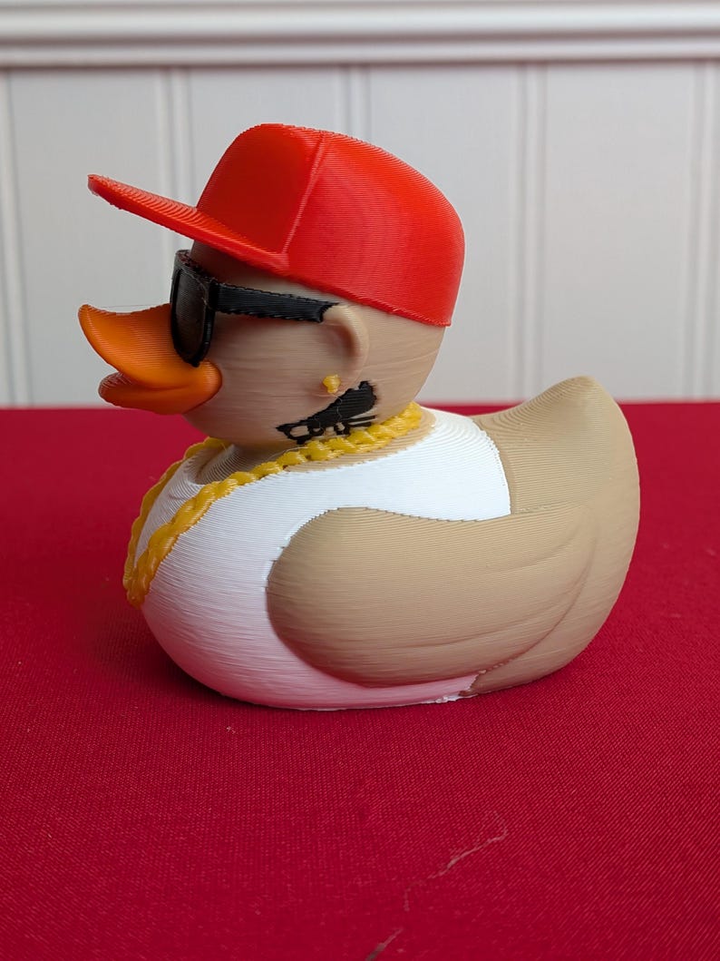 Chris Brown Inspired Duck | 3D Printed Rubber Ducky Figurine - Etsy