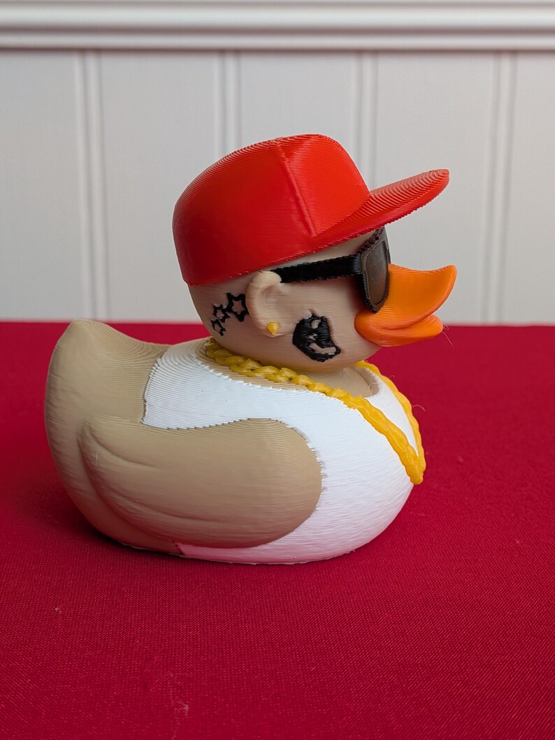 Chris Brown Inspired Duck | 3D Printed Rubber Ducky Figurine - Etsy