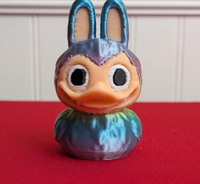 Labubu-inspired Monster Duck | 3D Printed Collectible Figurine - Etsy