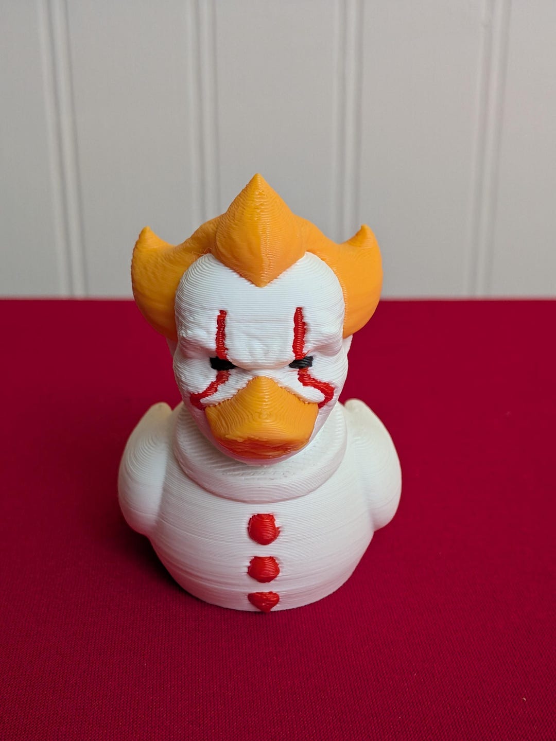 Scary Clown Inspired Duck | 3D Printed Horror Collectible | Creepy ...