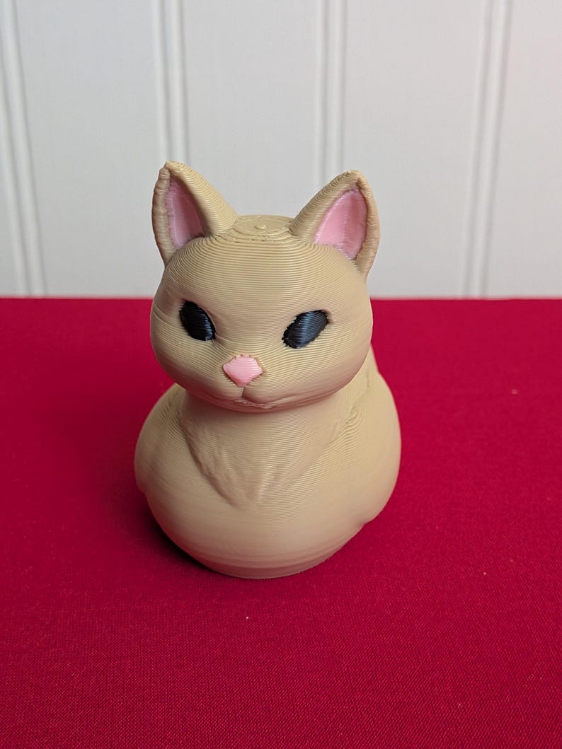 3D Printed Cat Duck Figurine – Cute Kitty Collectible - Etsy