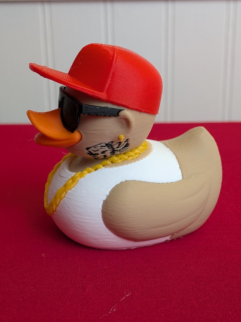 Chris Brown Inspired Duck | 3D Printed Rubber Ducky Figurine - Etsy