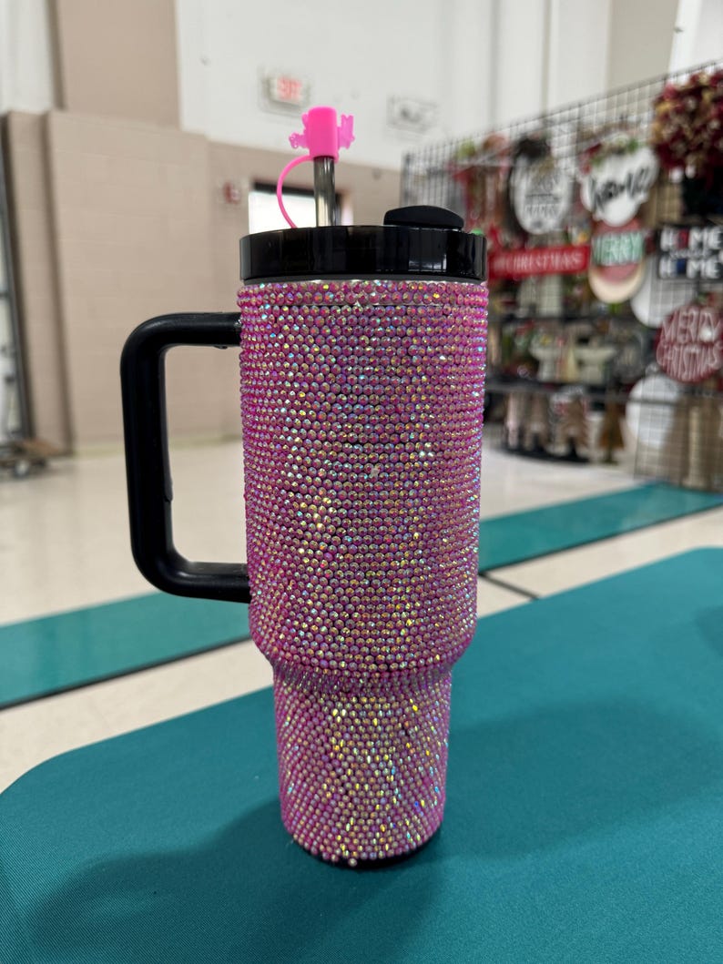 Stanley Bedazzled With Hot Pink Diamonds - Etsy