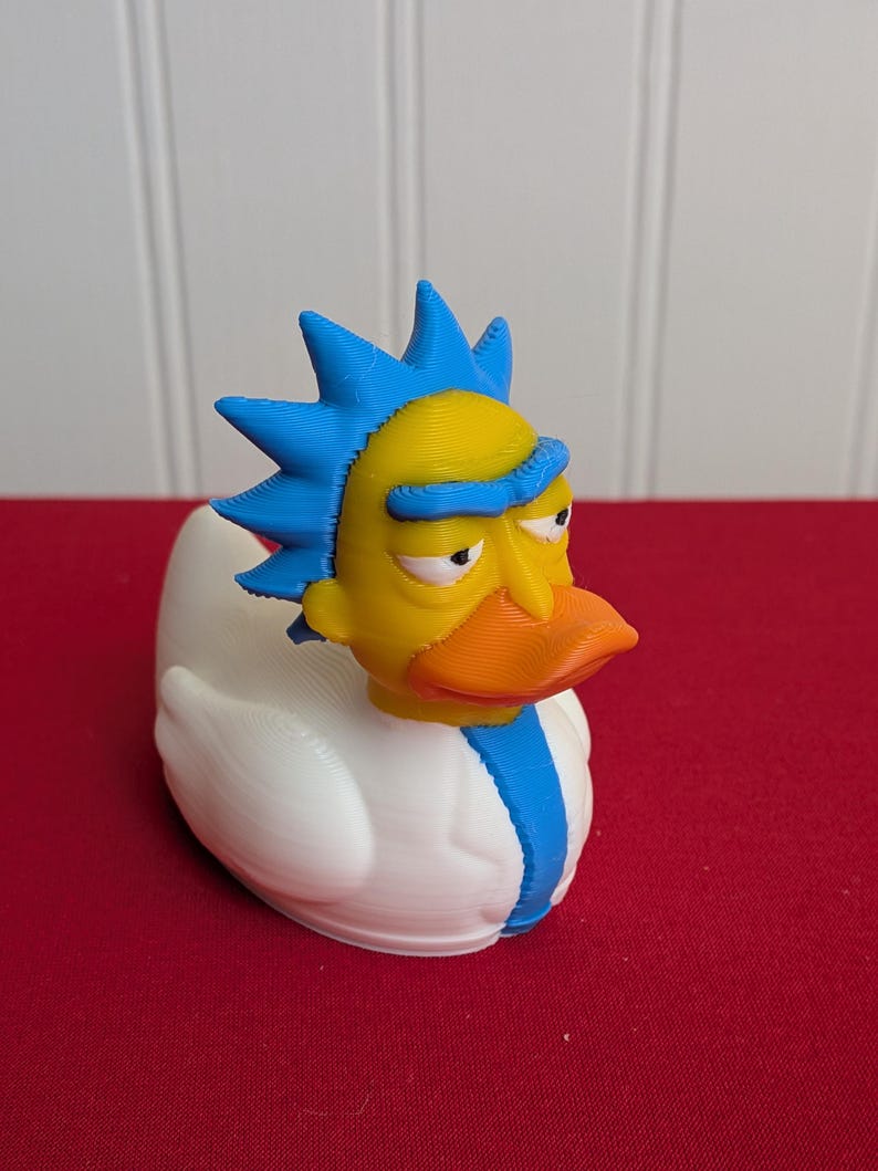 Rick and Morty Inspired Duck | 3D Printed Collectible | Funny Mashup ...