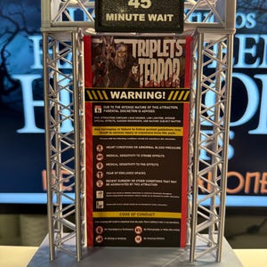 Haunted House Entrance Portal & Wait Time Sign Inspired by HHN ...