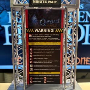 Haunted House Entrance Portal & Wait Time Sign Inspired by HHN ...