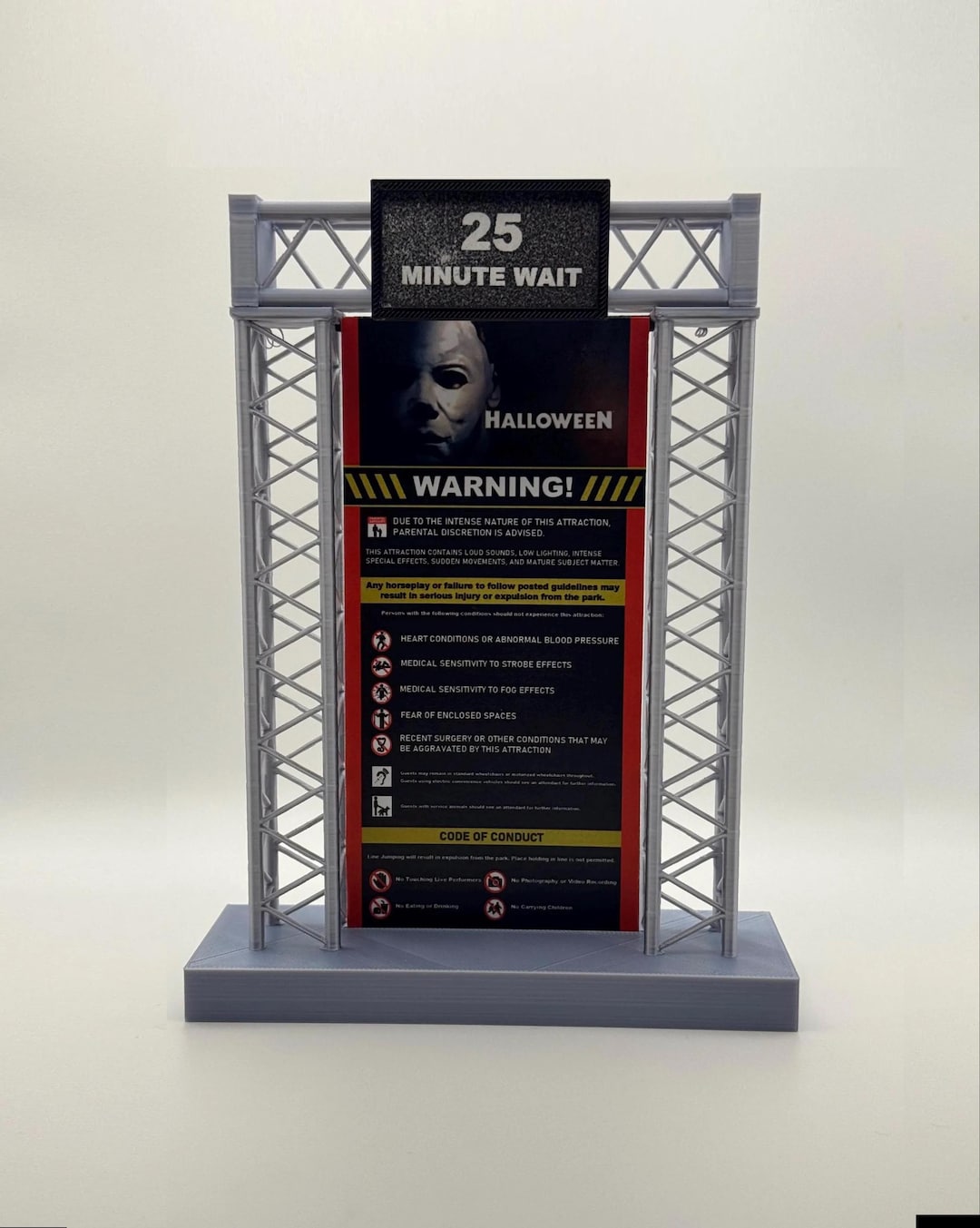 Haunted House Entrance Portal & Wait Time Sign Inspired by HHN ...