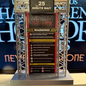 Haunted House Entrance Portal & Wait Time Sign Inspired by HHN ...