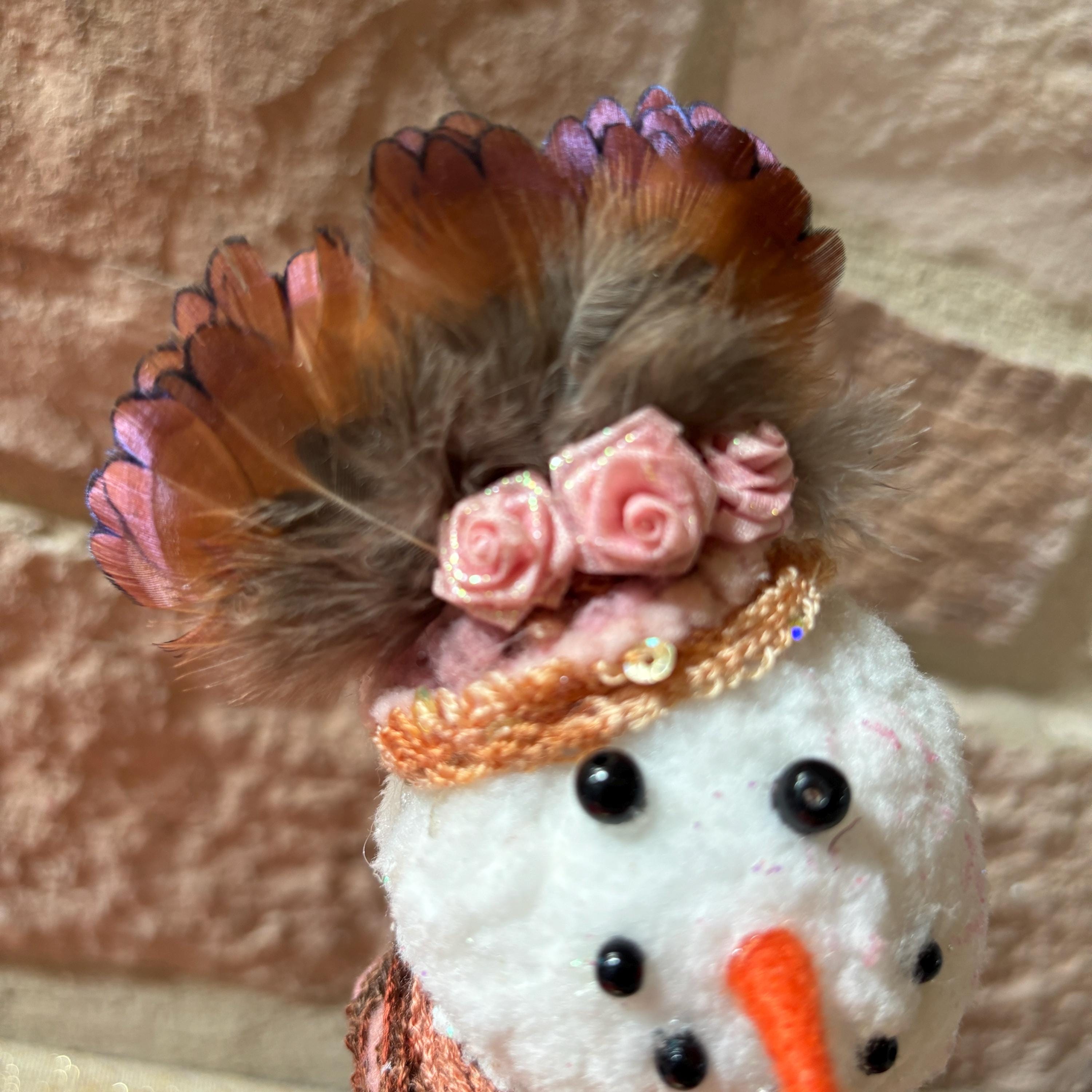 Vintage BIRELEYS Soda Bottle Upcycled Snow Lady - Etsy