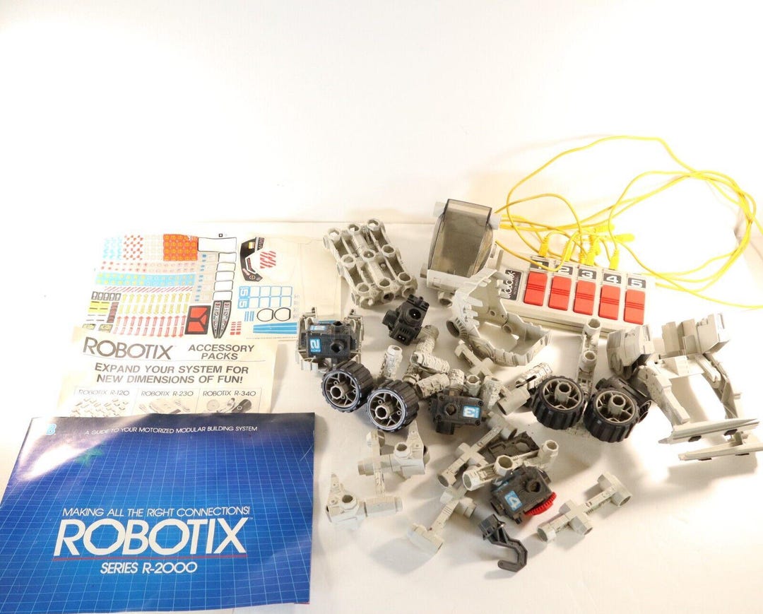 1984 ROBOTIX Series R-2000 Motorized Modular Building System 4 MOTOR ...