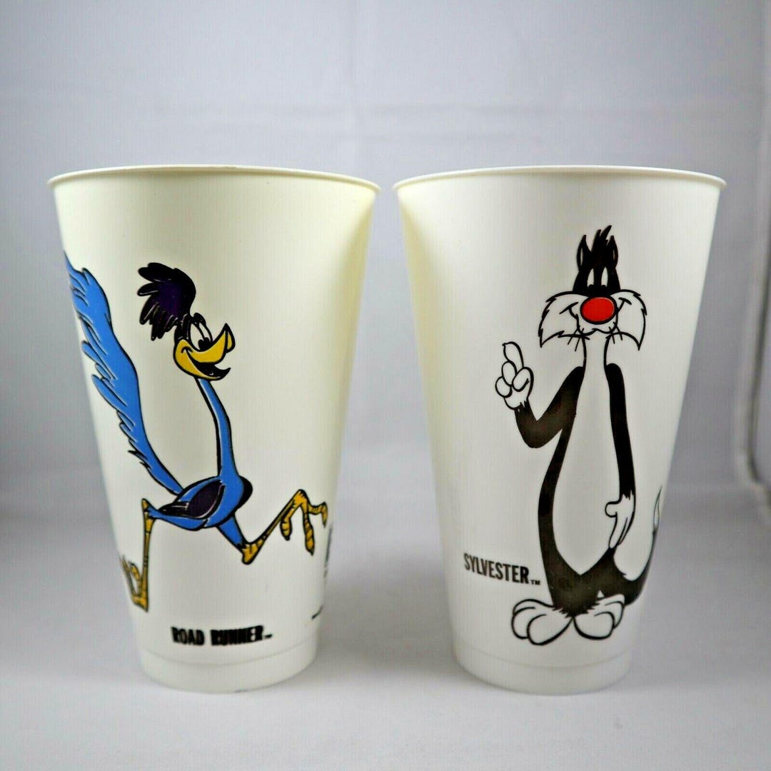 1966 Pepsi Looney Tunes Road Runner and Sylvester Plastic Collectors ...